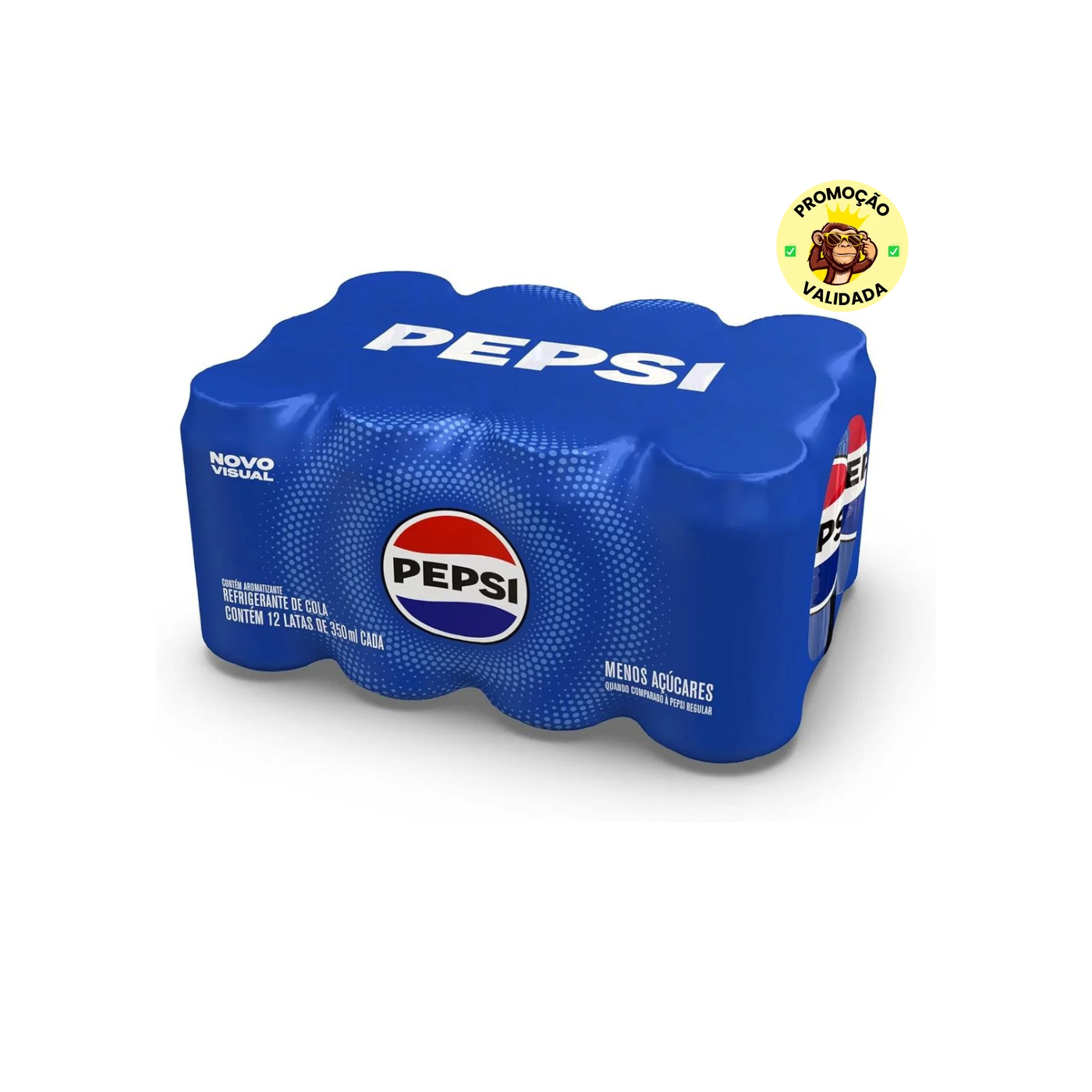 Promoção Pack 12 Refrigerantes Pepsi Lata 350ML (Com Desconto)