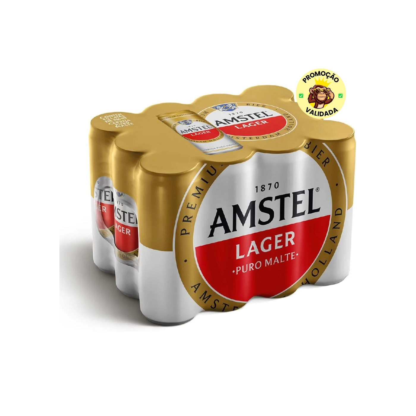Promoção Pack Amstel Lager 12x350ml (Com Desconto)